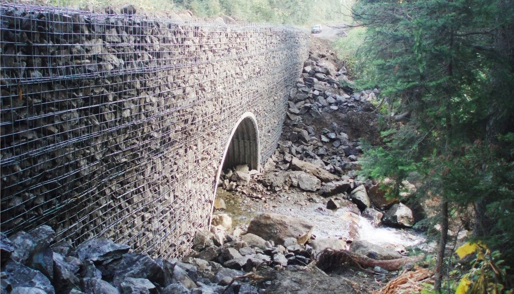 NBDTI retaining wall project shows versatility of AIL’s MSE Wire Walls ...