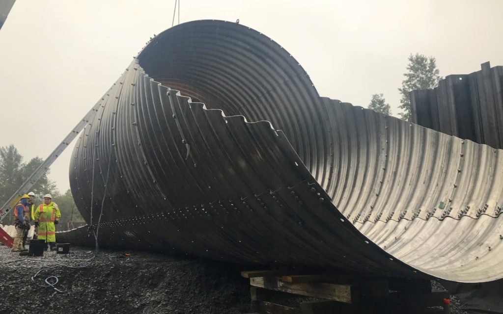 Double Dur-A-Span Culverts readied quickly for NB highway washout