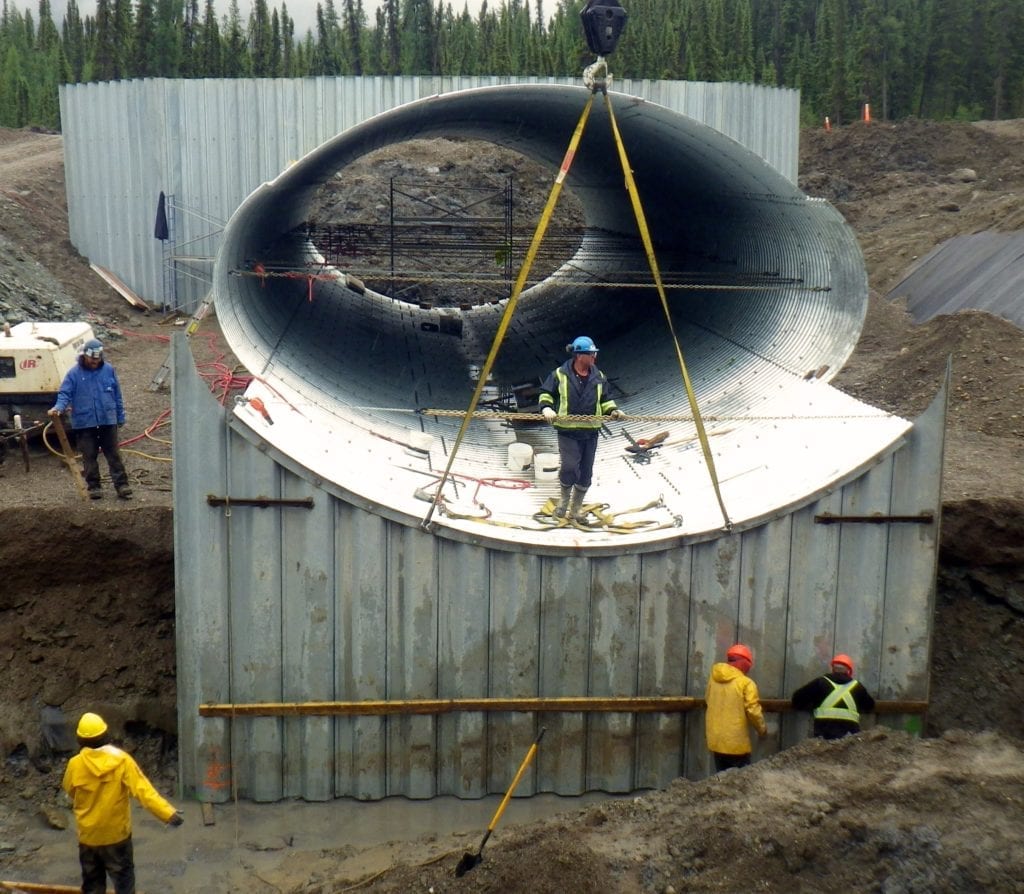 Bolt-A-Pate culvert for Yukon Highway 4