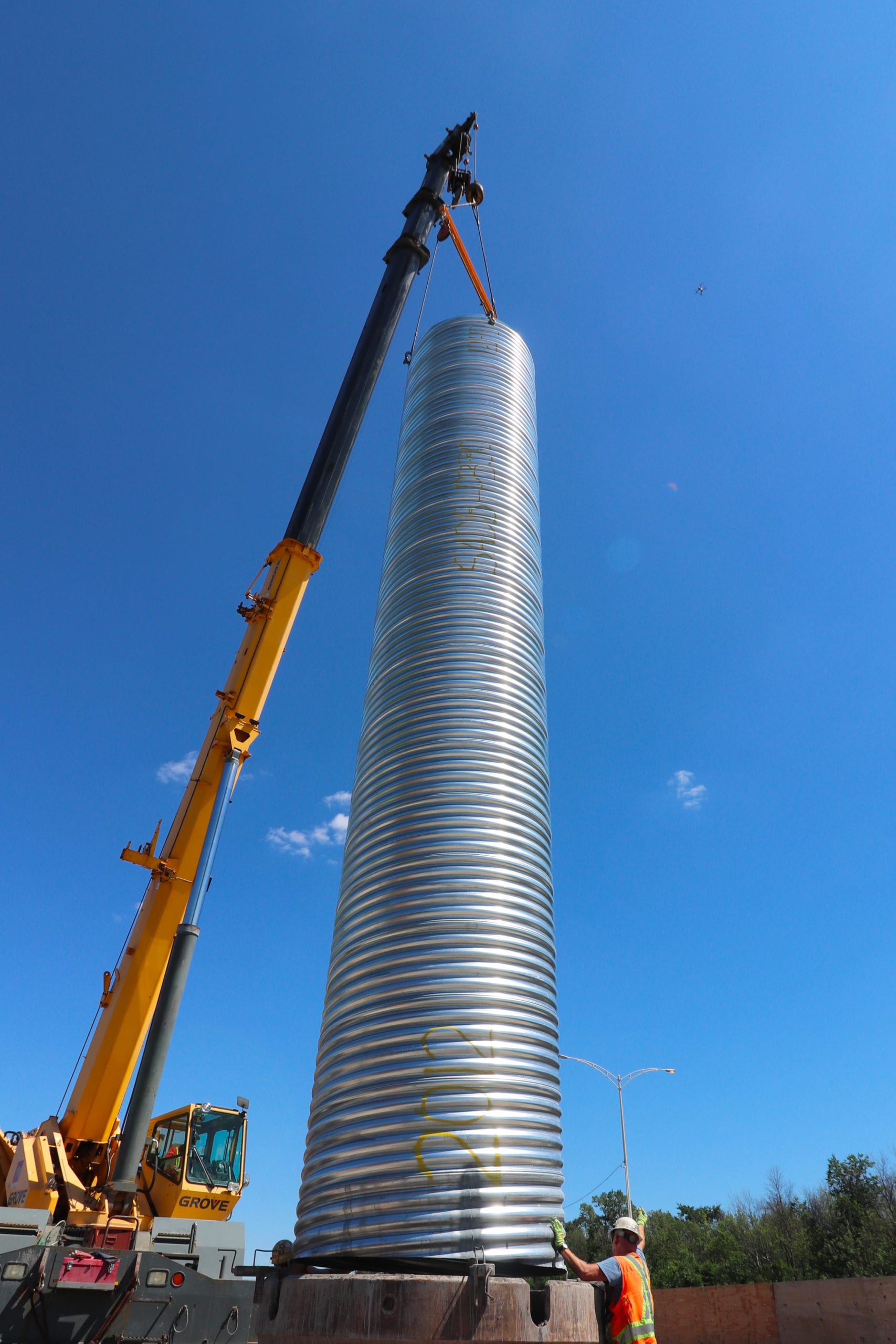 Corrugated Steel Pipe Caissons for Montréal’s REM Light Metro