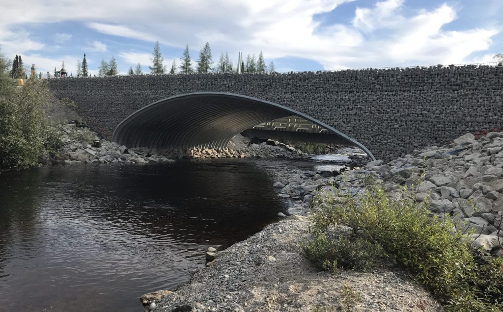 NBDTI retaining wall project shows versatility of AIL’s MSE Wire Walls ...