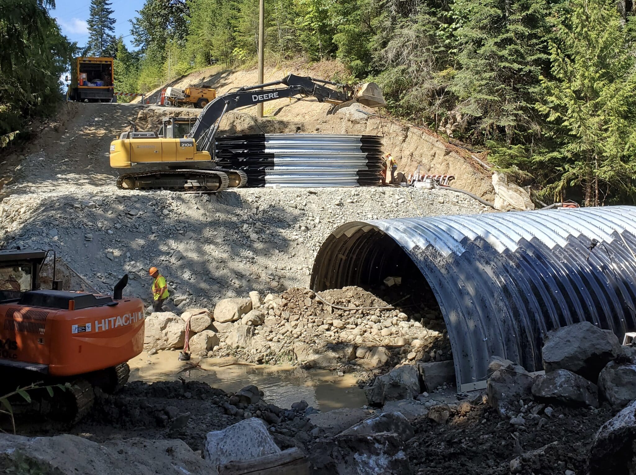 AIL Geotextile Reinforced Soil (GRS) Bridge restores flood-damaged ...