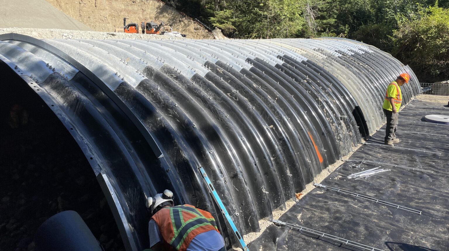 AIL Geotextile Reinforced Soil (GRS) Bridge restores flood-damaged ...